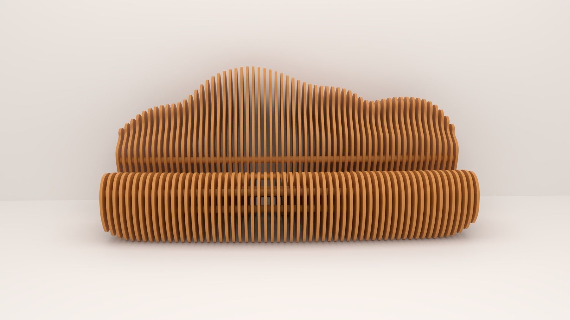 Parametric bench 3D model 04 3D model | CGTrader