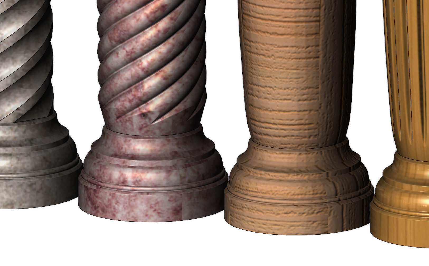 Miniature model making columns 3D model 3D printable | CGTrader