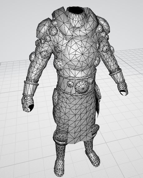 3D model Wooden Plate Armor VR / AR / low-poly | CGTrader