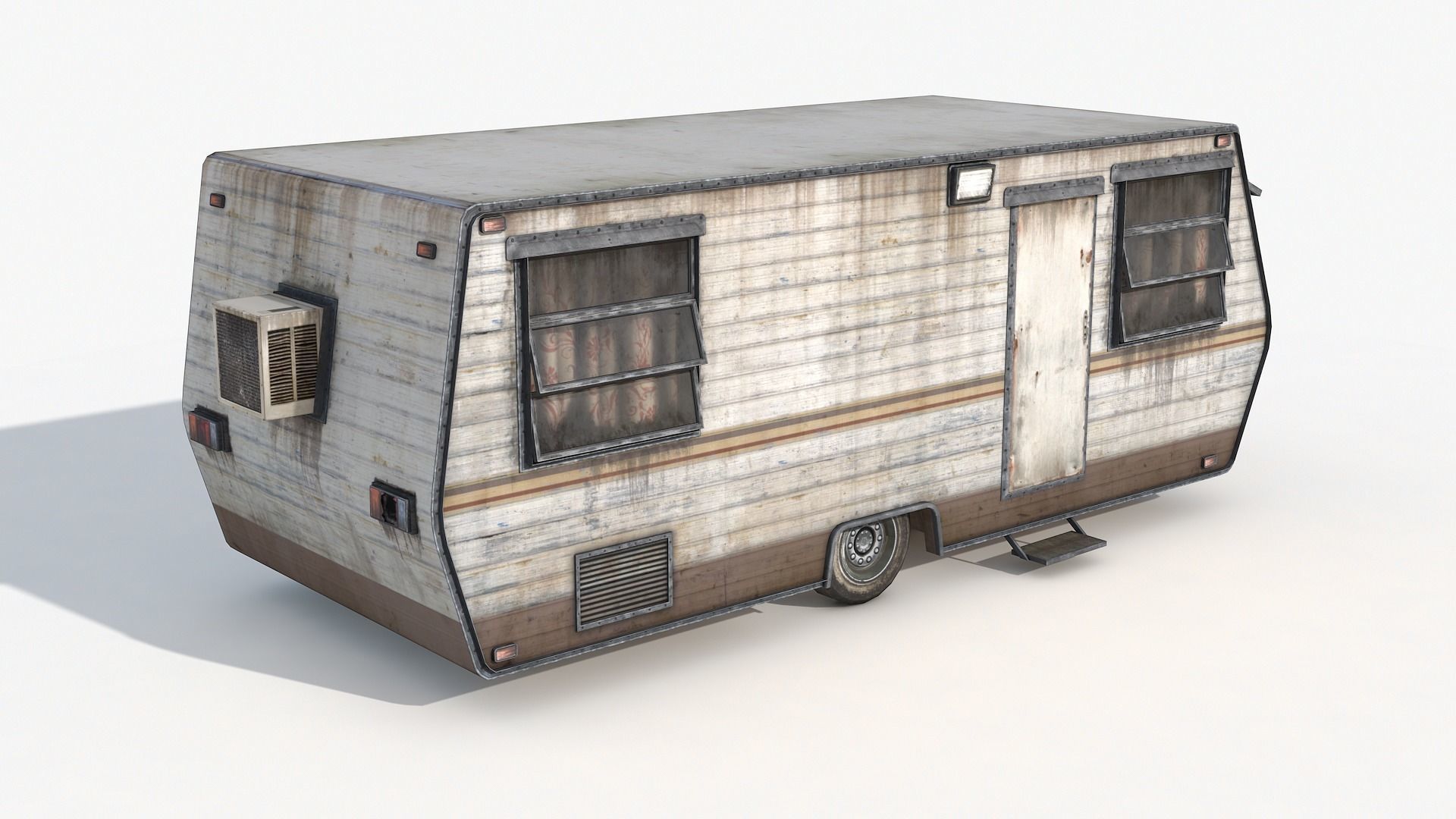 3D model Caravan Trailer House VR / AR / low-poly | CGTrader