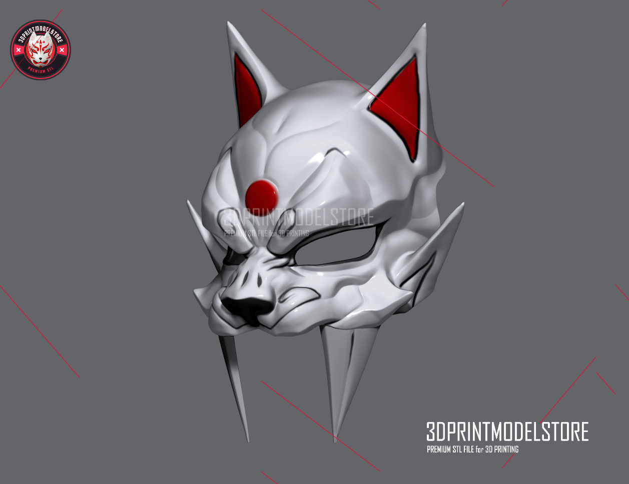 Lynx Cosplay Mask - Red Robin Mask - Costume Helmet 3D model 3D ...