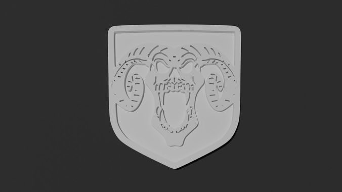Dodge Emblem 3D model 3D printable | CGTrader