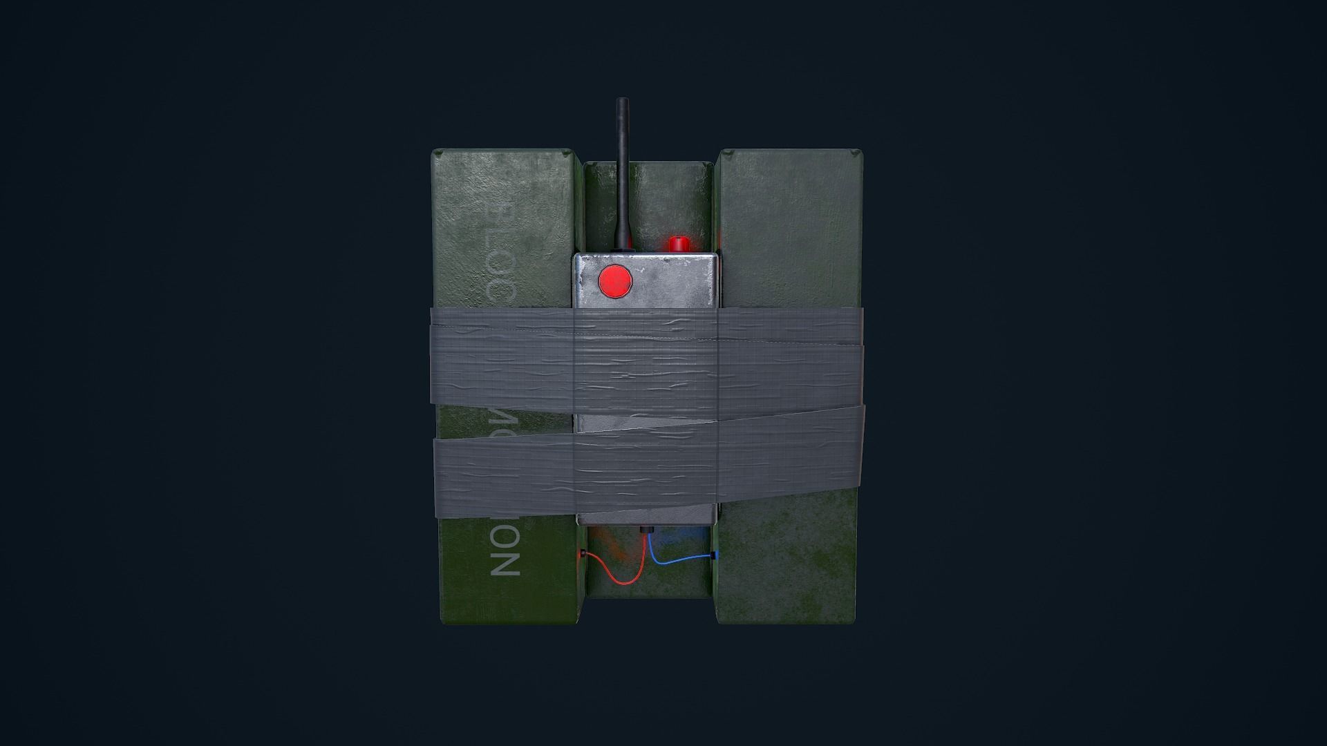 3D model C4 Explosive VR / AR / low-poly | CGTrader