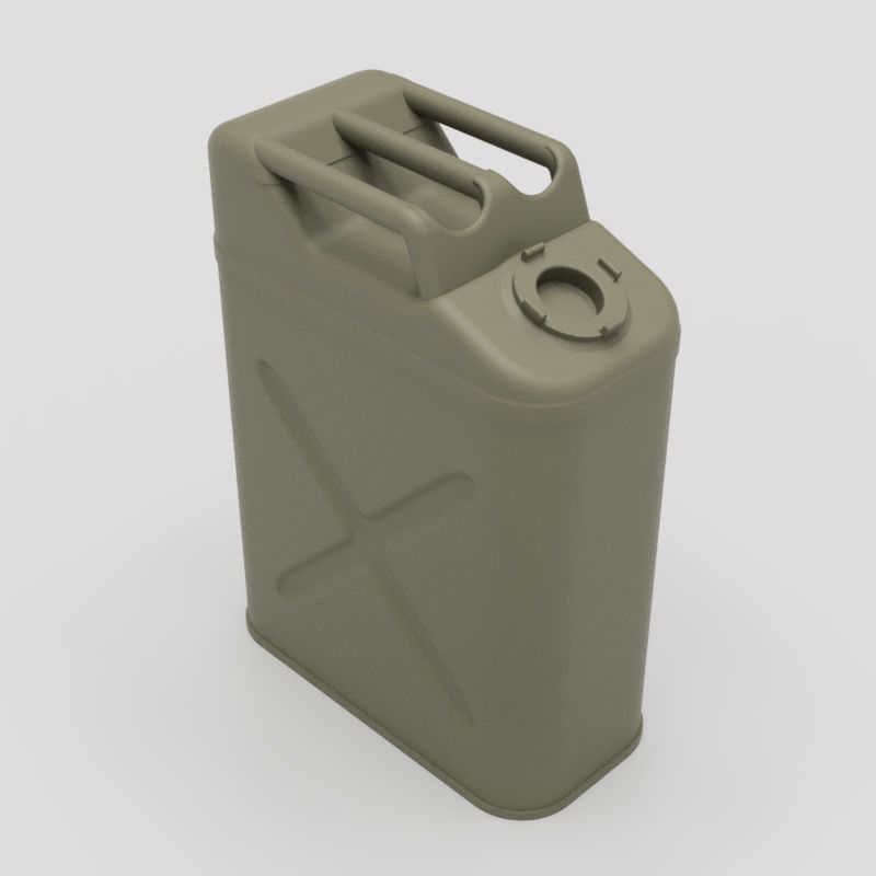 US Army WW2 Fuel Jerry Can 3D print model 3D model 3D printable | CGTrader