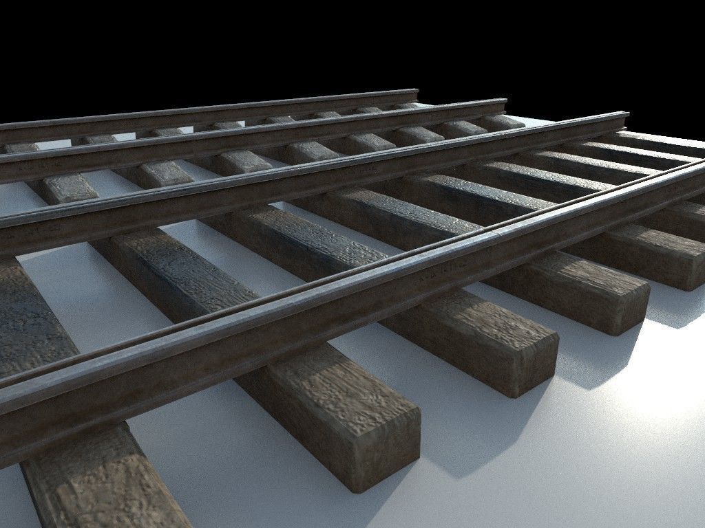 3D model Tram rails VR / AR / low-poly | CGTrader