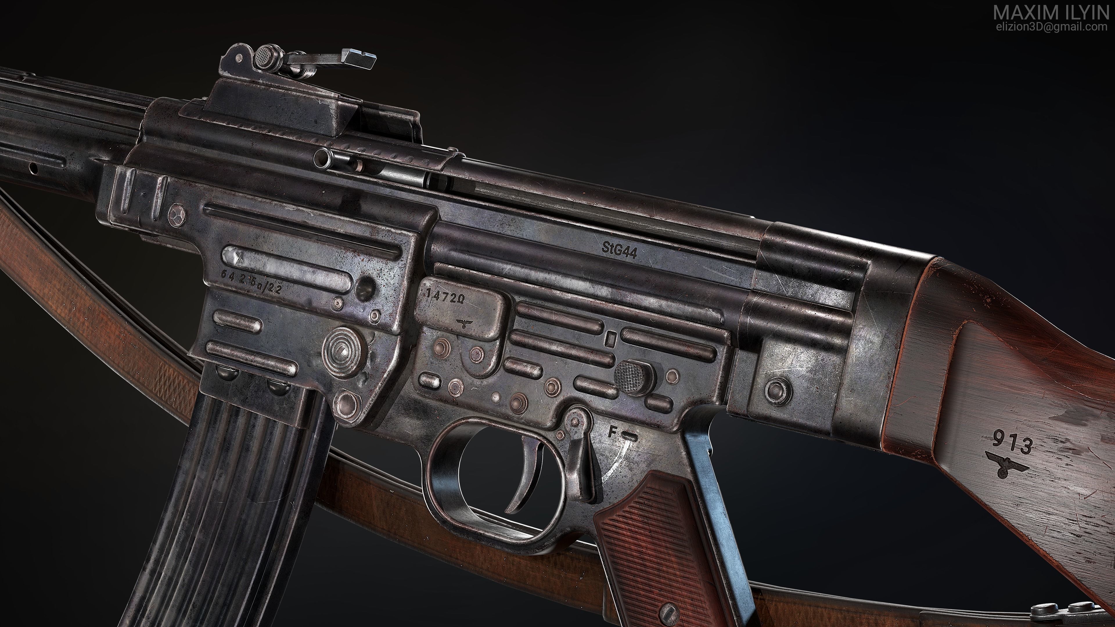 STG - 44 Sturmgewehr free VR / AR / low-poly 3D model | CGTrader