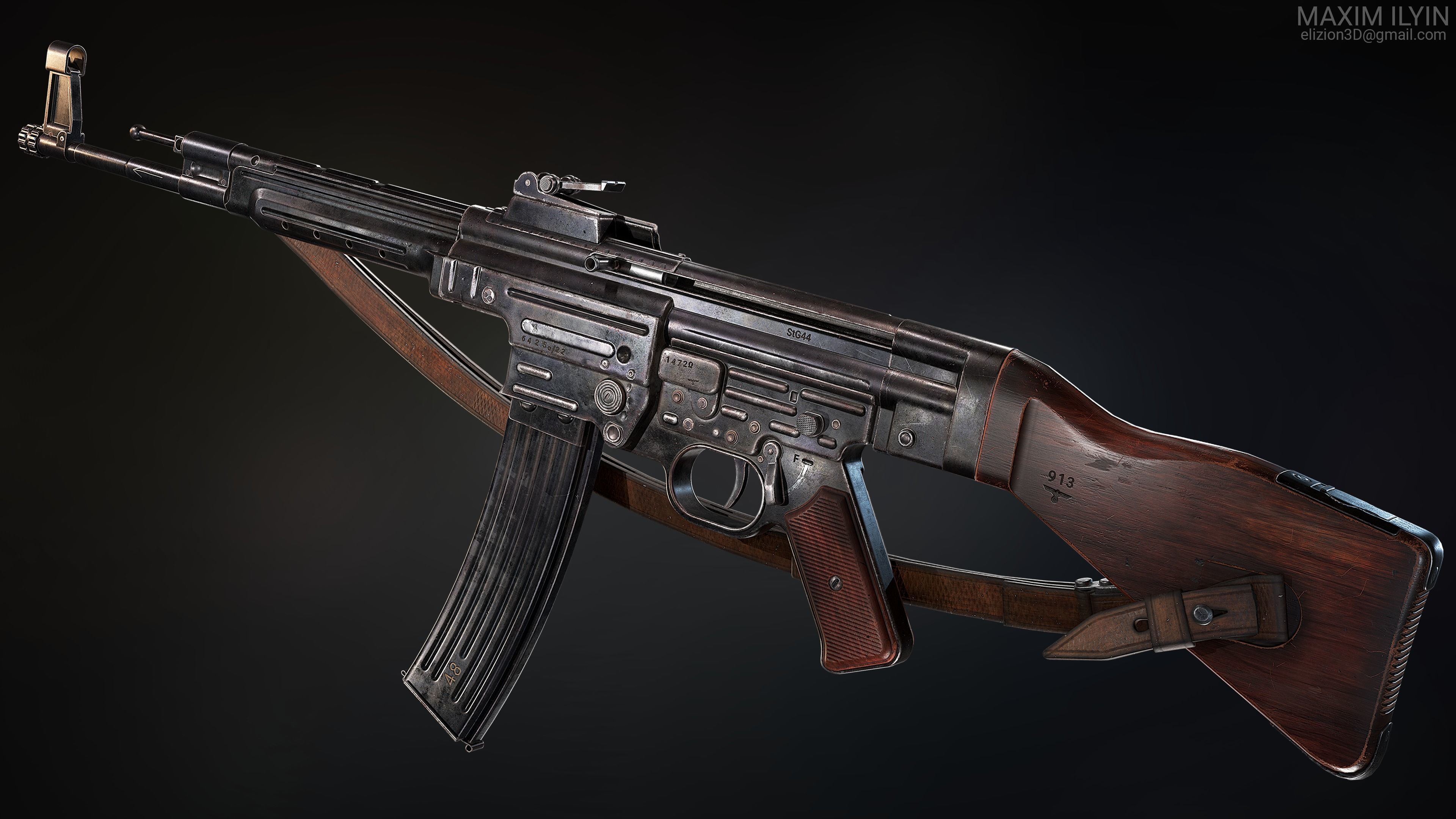 STG - 44 Sturmgewehr free VR / AR / low-poly 3D model | CGTrader