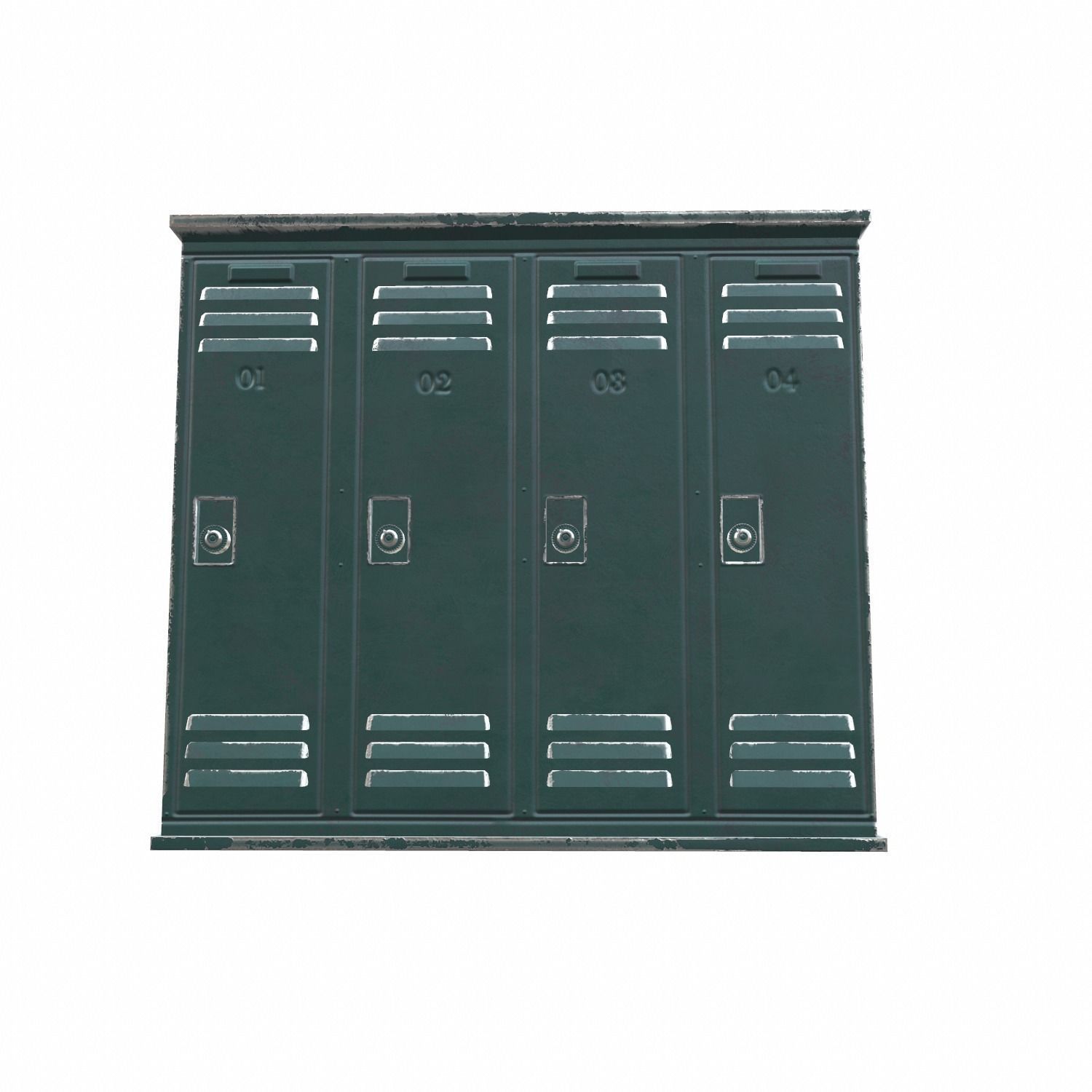 3D model Lockers - 01 VR / AR / low-poly | CGTrader