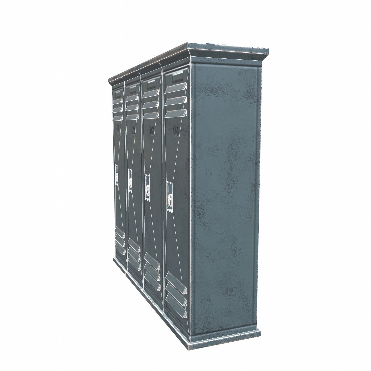 3D model Lockers - 02 VR / AR / low-poly | CGTrader