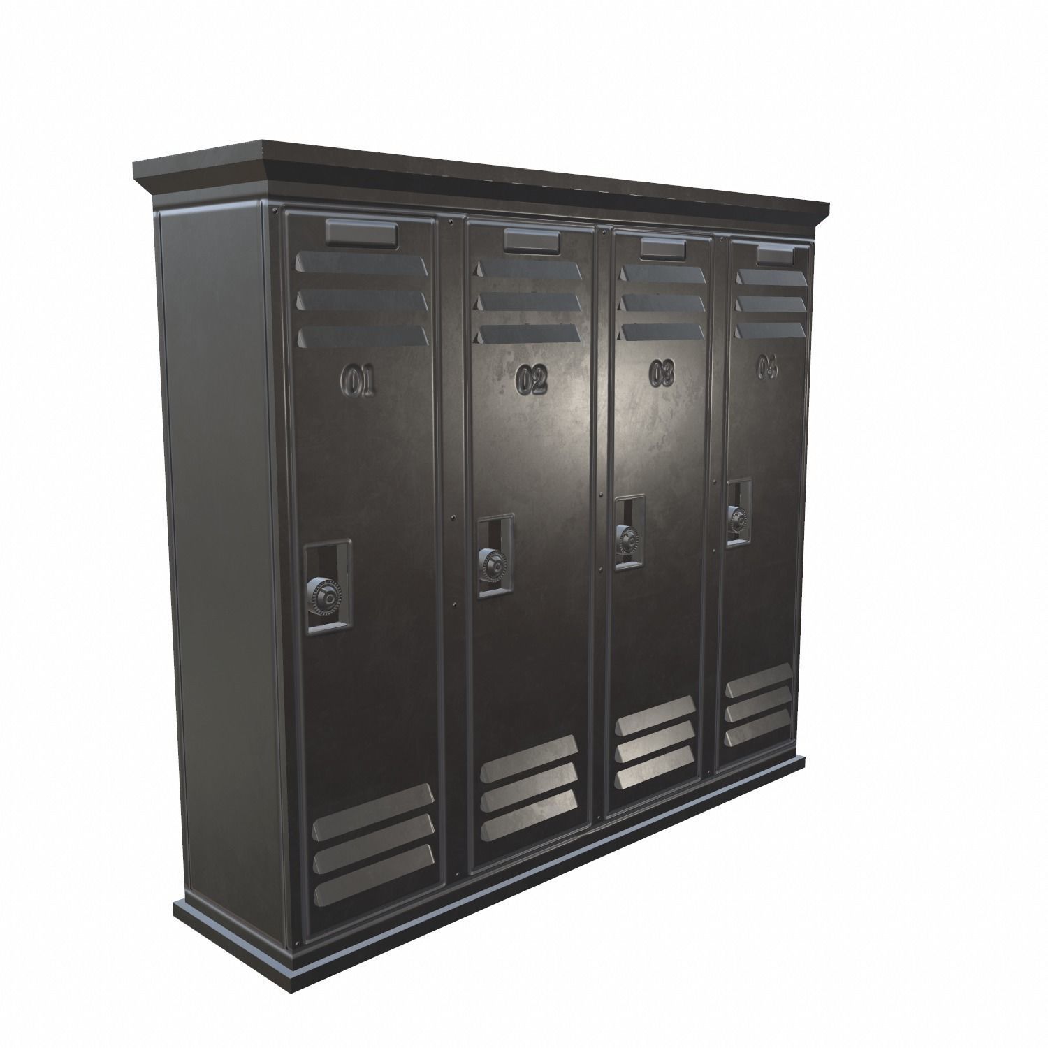 3D model Lockers - 03 VR / AR / low-poly | CGTrader