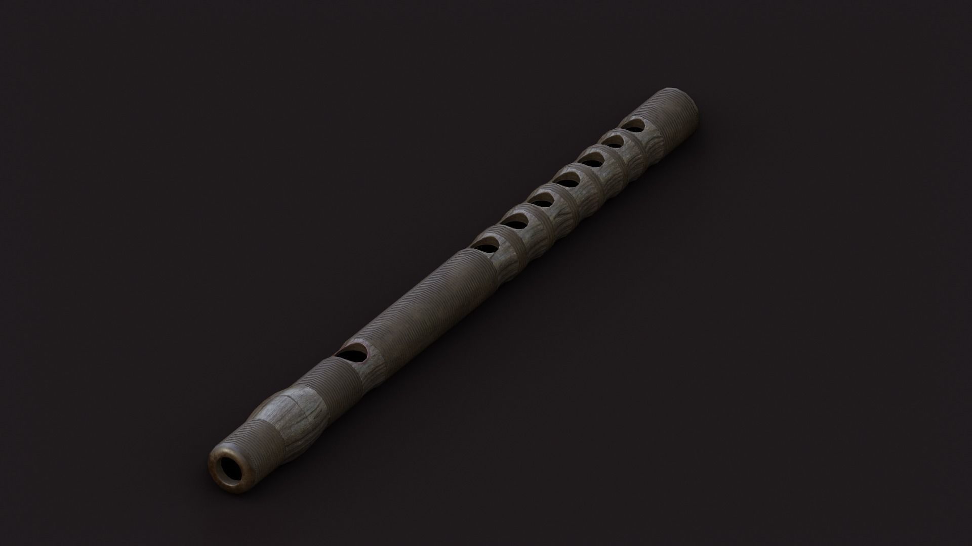 3D model Ryuteki traditional Japanese Instrument VR / AR / low-poly ...