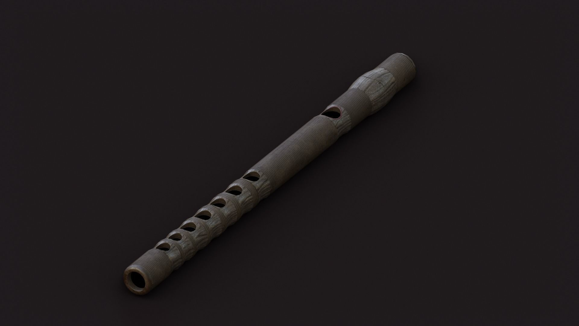 3D model Ryuteki traditional Japanese Instrument VR / AR / low-poly ...