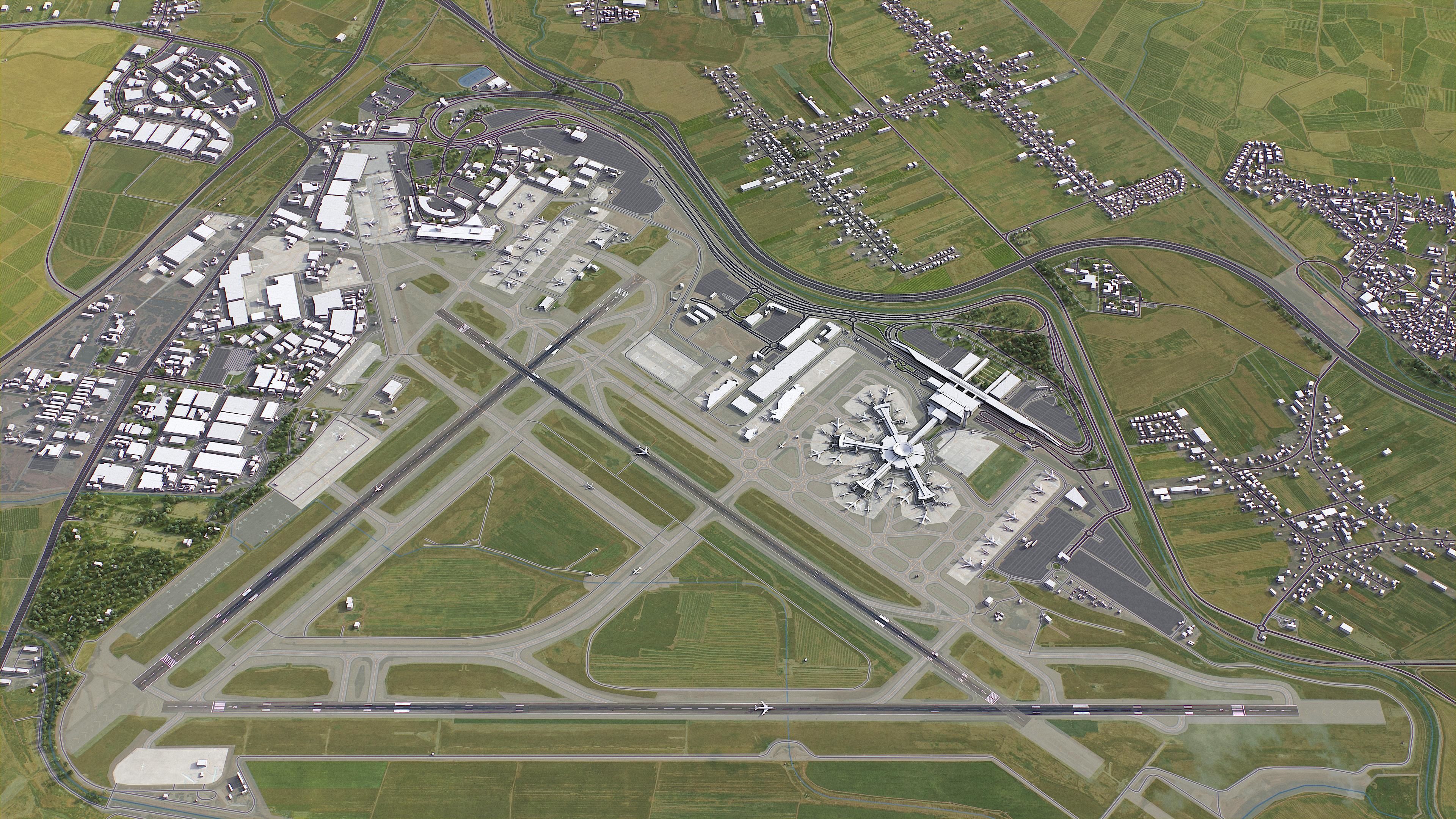 3D model Ben Gurion Airport VR / AR / low-poly | CGTrader