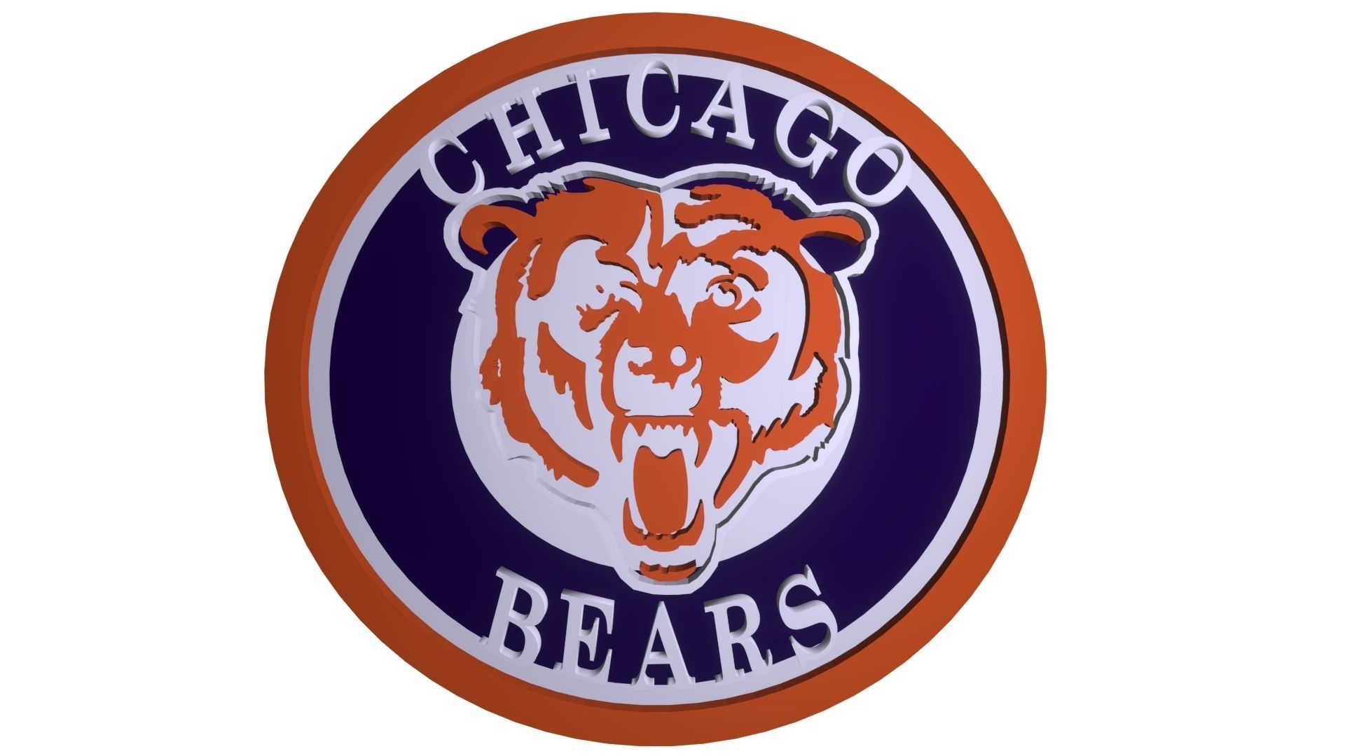 Chicago Bears in circle 3D model | CGTrader