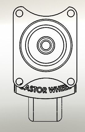 Caster wheel 3D model animated | CGTrader