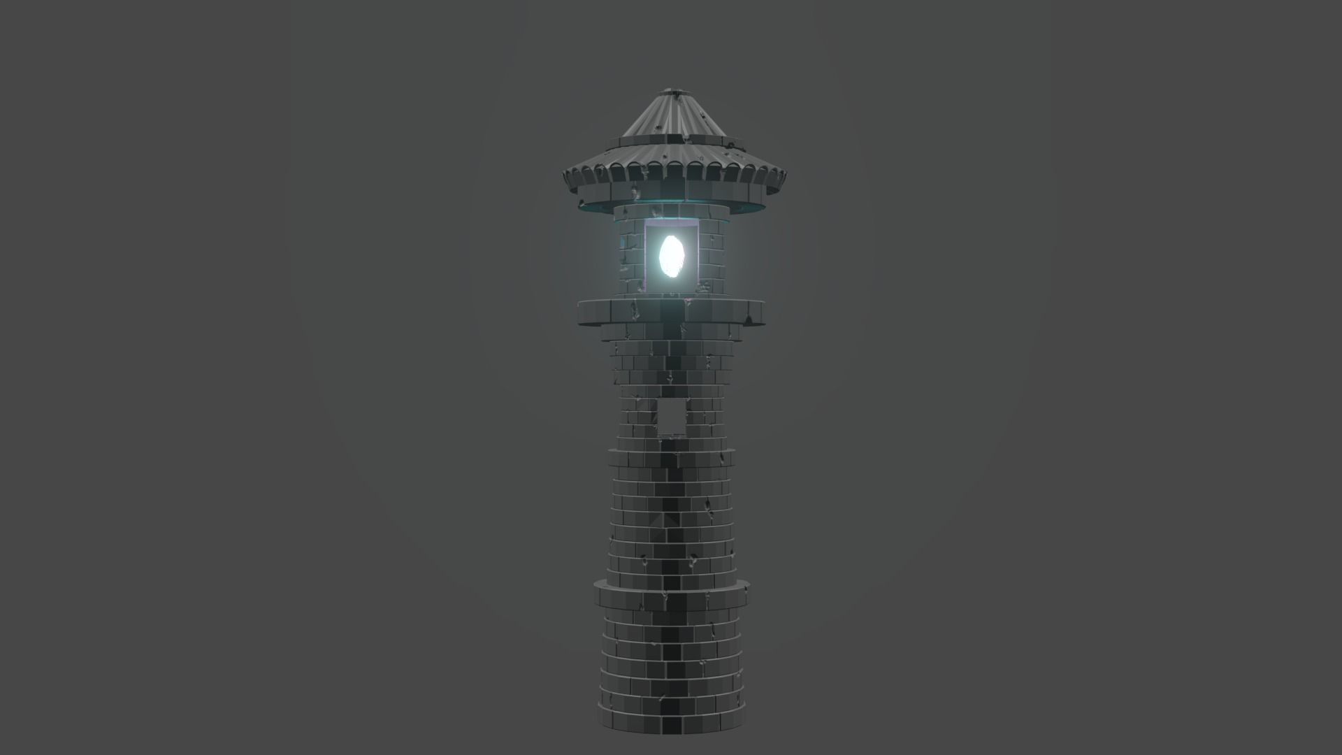 3D model Simple Fantasy Tower with Crystal VR / AR / low-poly | CGTrader