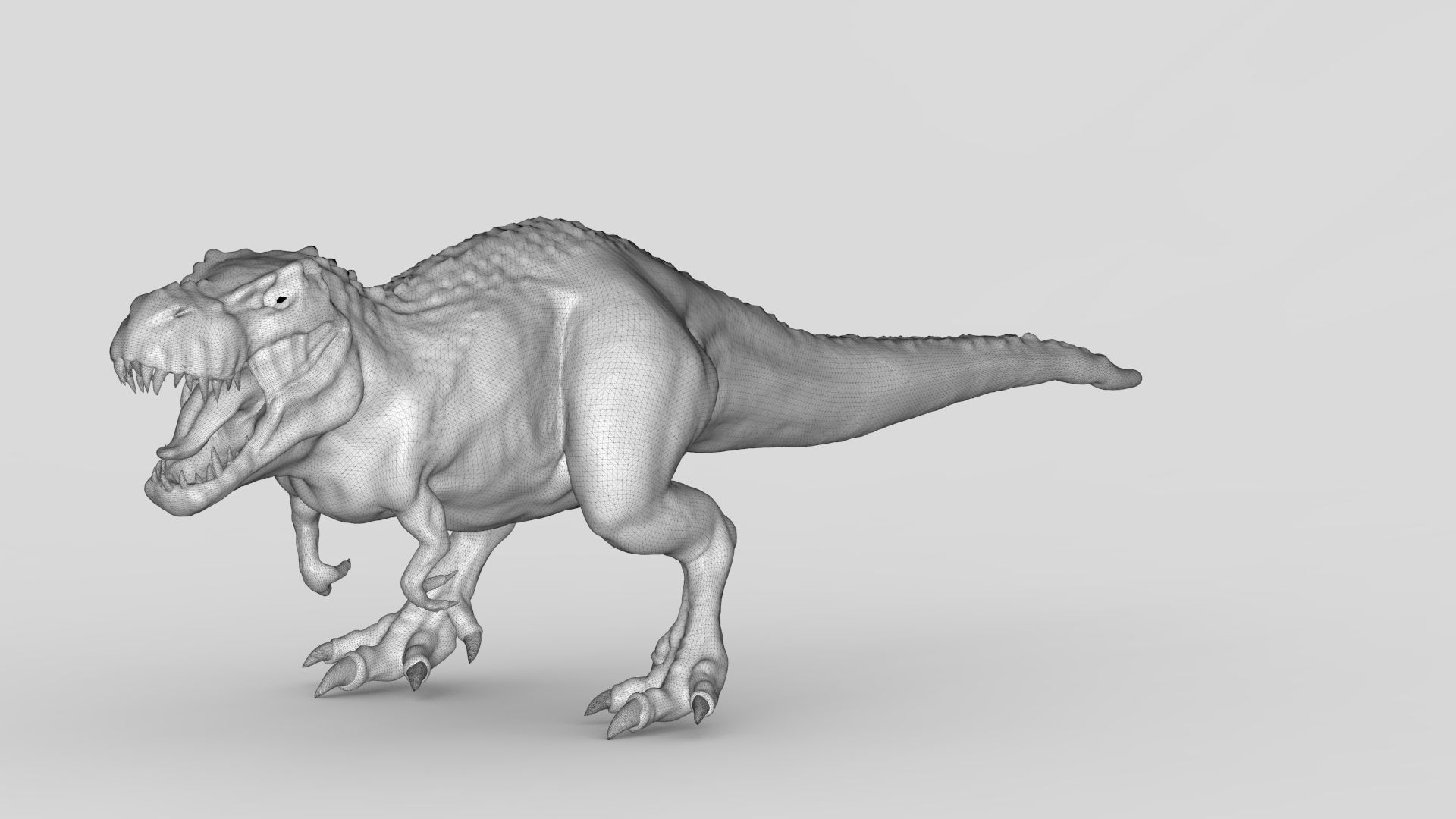 3D model Game Ready Low Poly Dinosaur T-rex VR / AR / low-poly | CGTrader