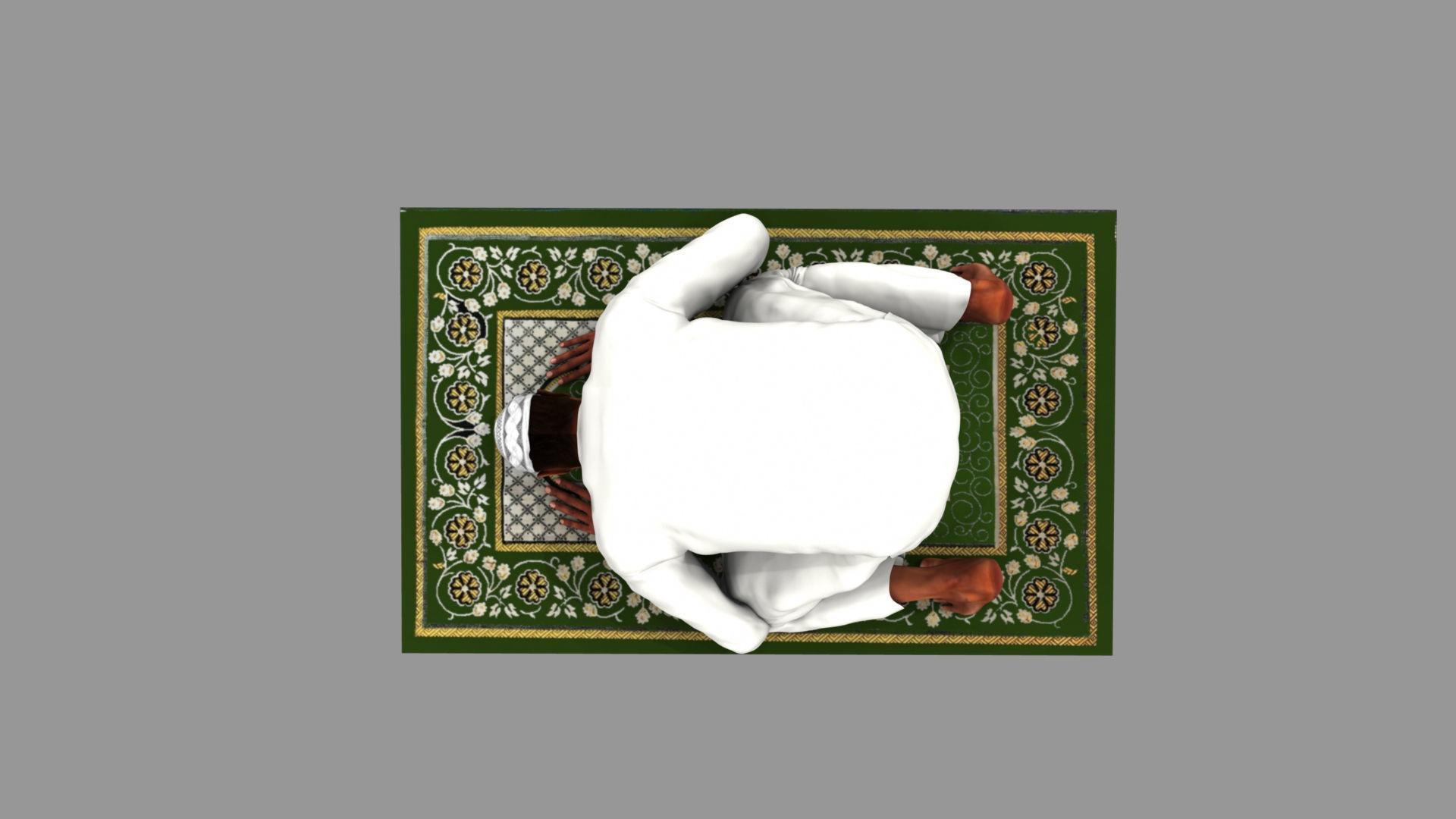 muslim prayer 3d model 3D model | CGTrader