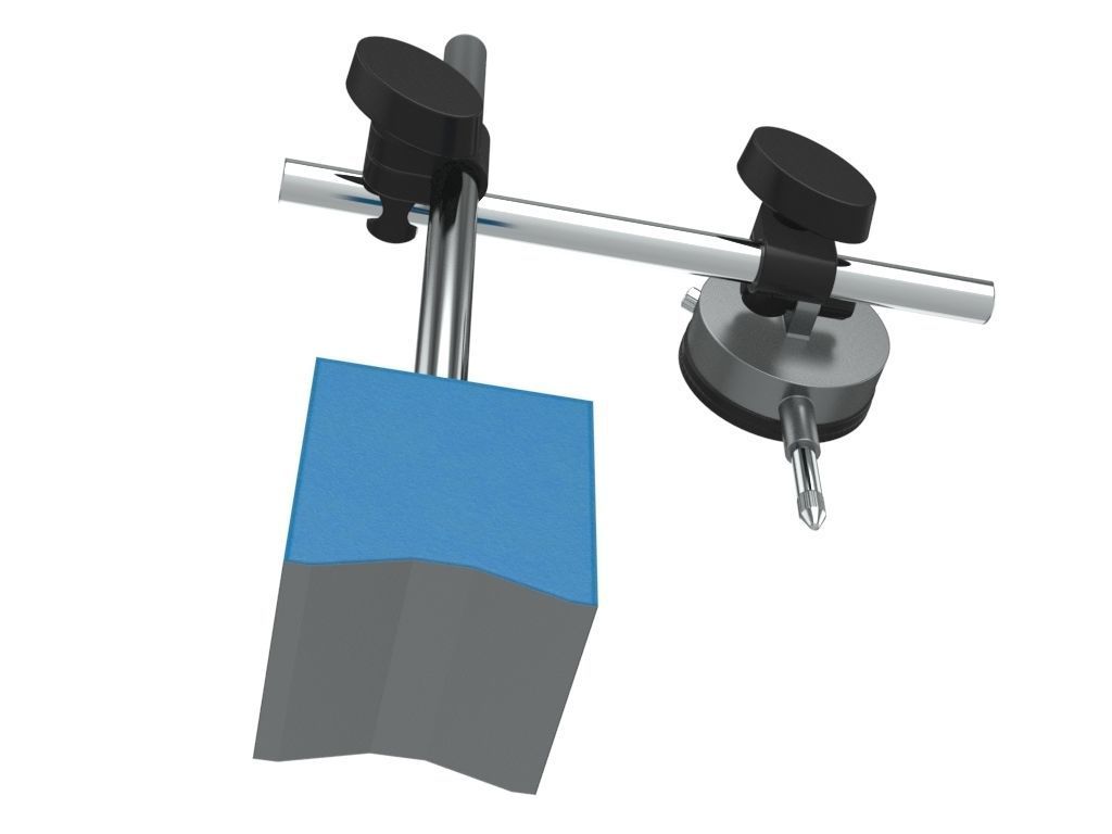 Dial Indicator With Magnetic Base 3D model | CGTrader