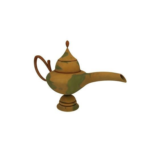 Genie lamp 3D model rigged | CGTrader