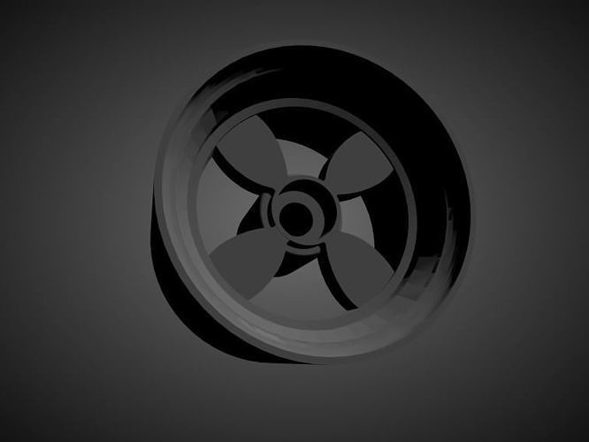 American Racing Libre rims with brakes and tires for Hot Wheels 3D ...