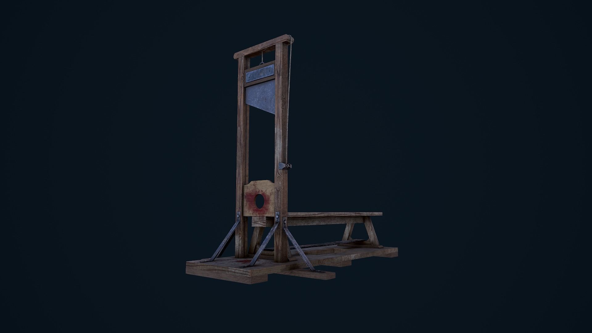 3D model Guillotine VR / AR / low-poly | CGTrader