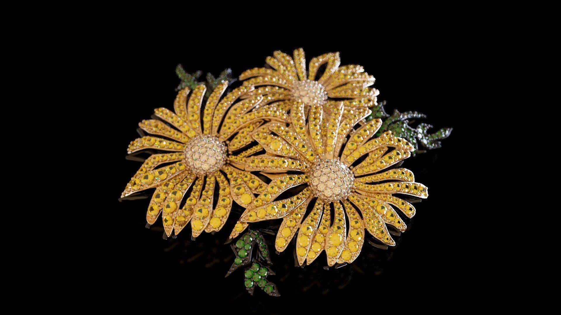 fashion-and-beauty 3D printable model brooch | CGTrader