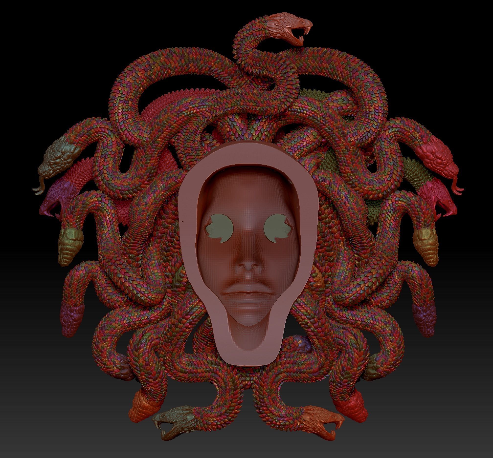 MEDUSA 3D model 3D printable | CGTrader