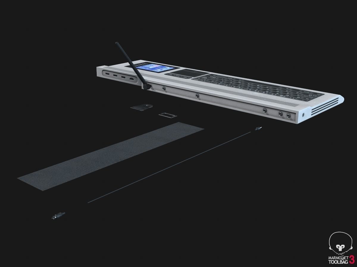 3D model Cyberdeck VR / AR / low-poly | CGTrader