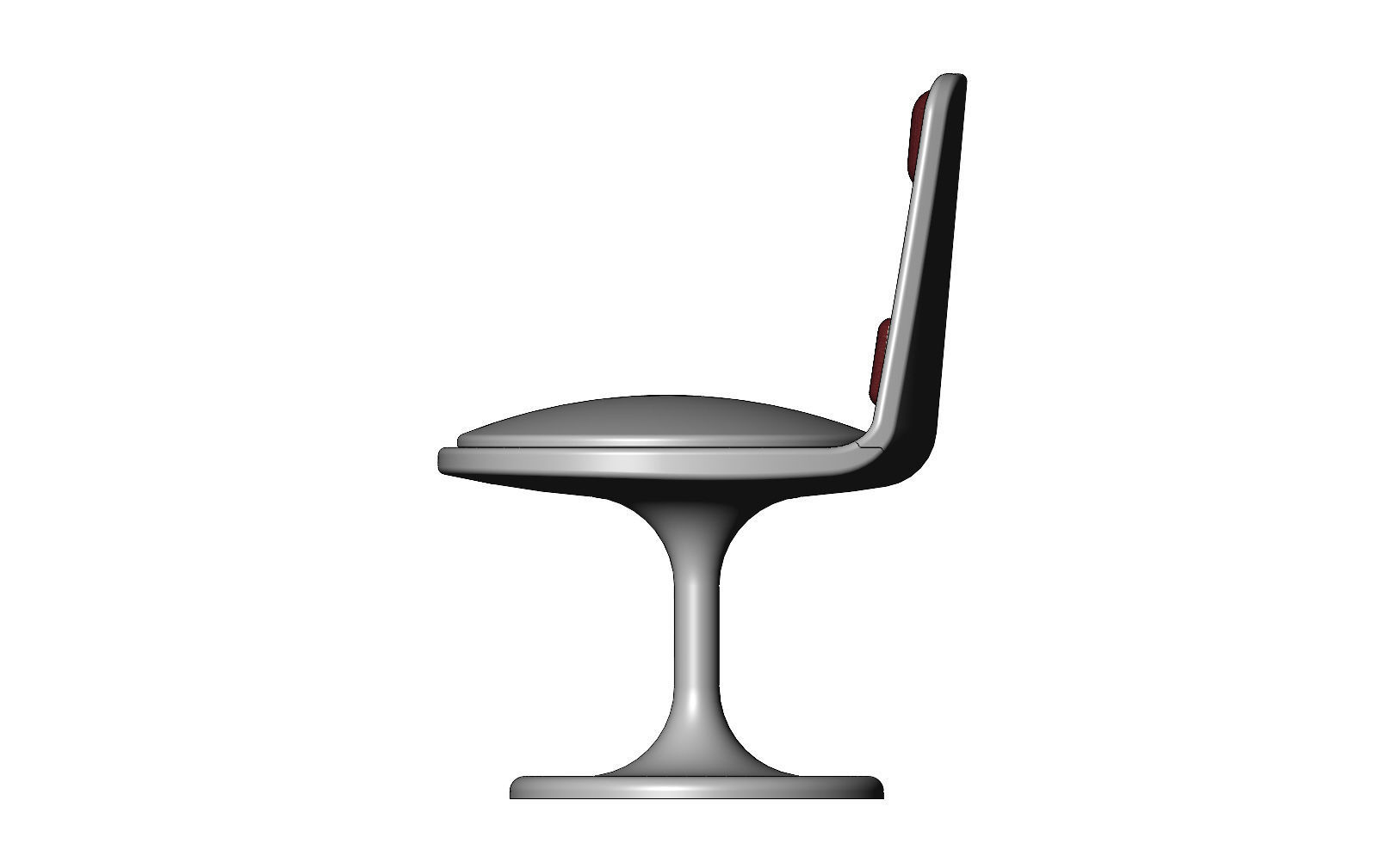 Miniature round plastic chair mockup prop 3D model 3D printable | CGTrader