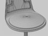 Miniature round plastic chair mockup prop 3D model 3D printable | CGTrader