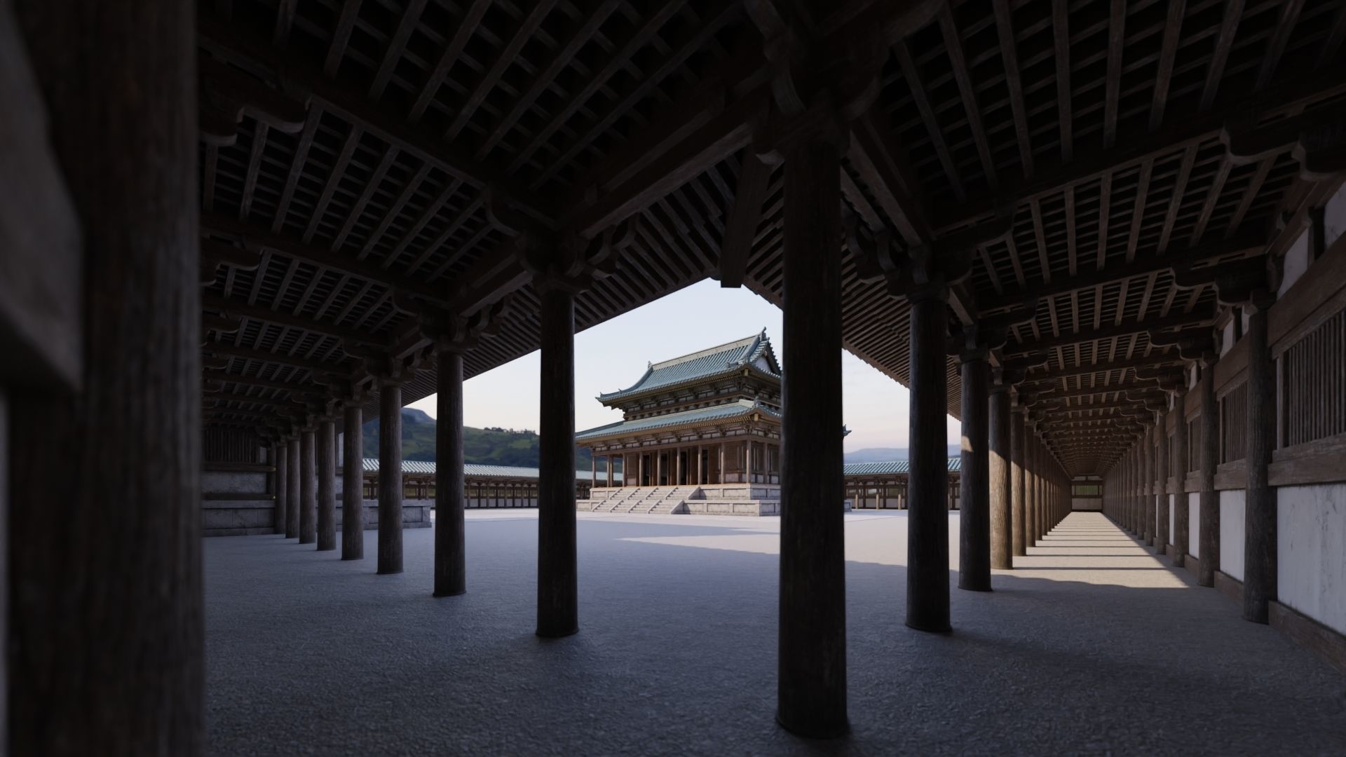 3D model Japanese Modular Temple 2 VR / AR / low-poly | CGTrader