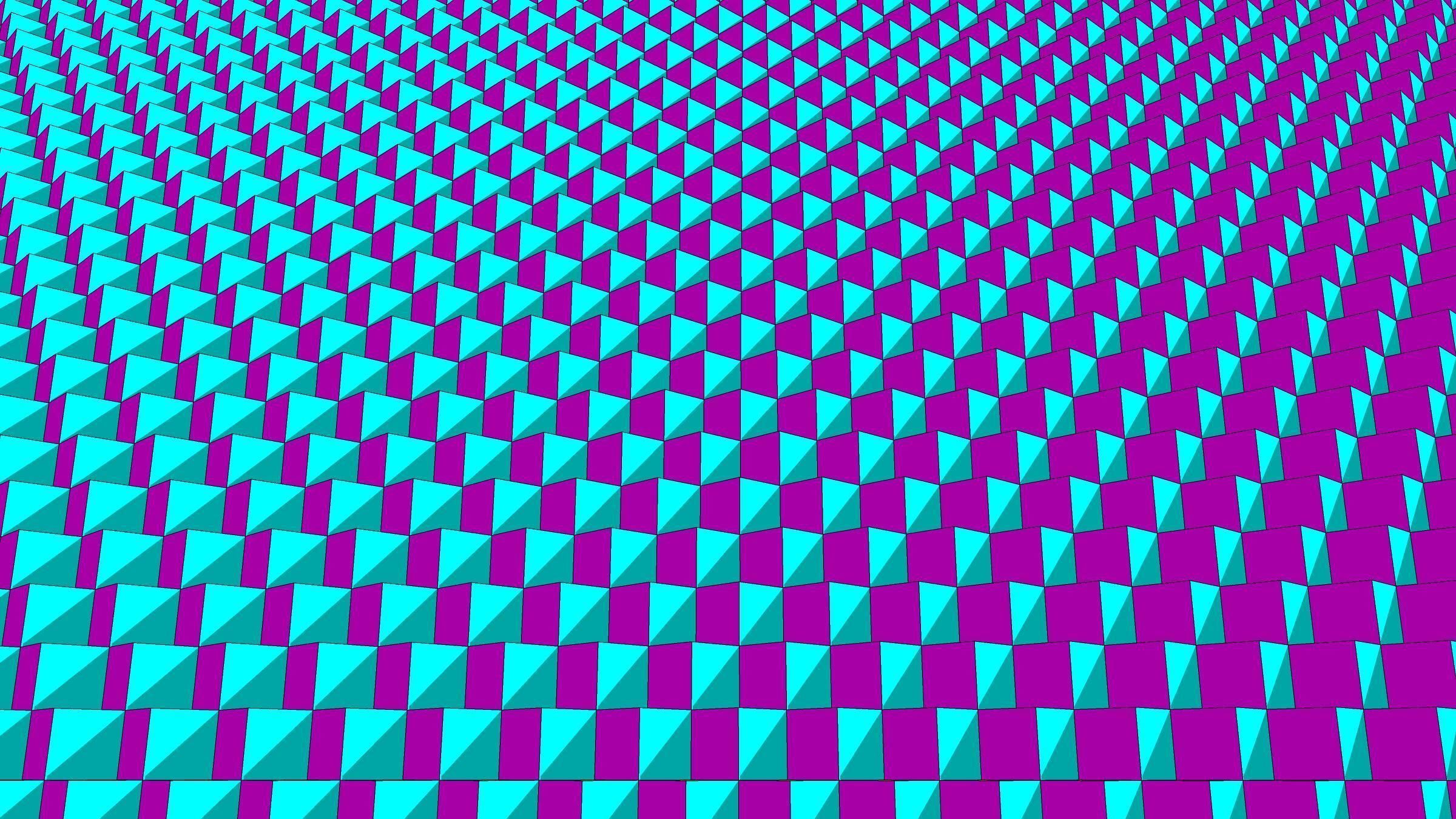 Cube Grid in CMYK Color Scheme 3D model | CGTrader