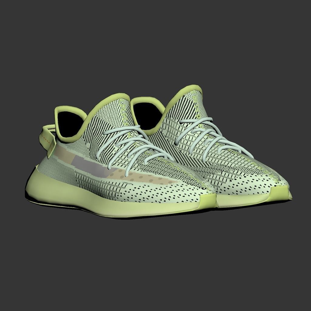 3D model yeezy 350 v2 yeezreel low VR / AR / low-poly | CGTrader