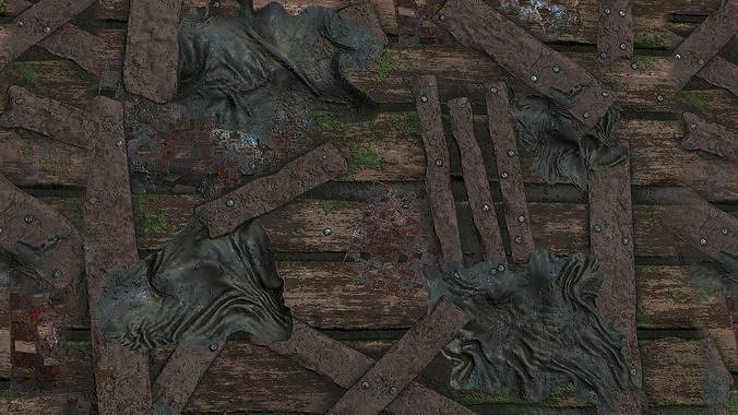 Seamless old wooden postapocalyptic wall texture Texture | CGTrader