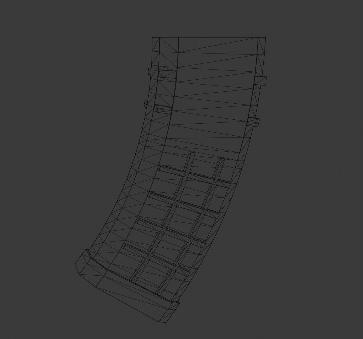 3D model Assault Rifle Magazine Red VR / AR / low-poly | CGTrader