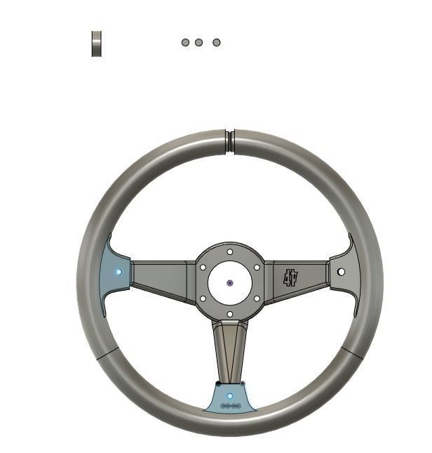 3D Printed 350mm Steering wheel 3D model 3D printable | CGTrader