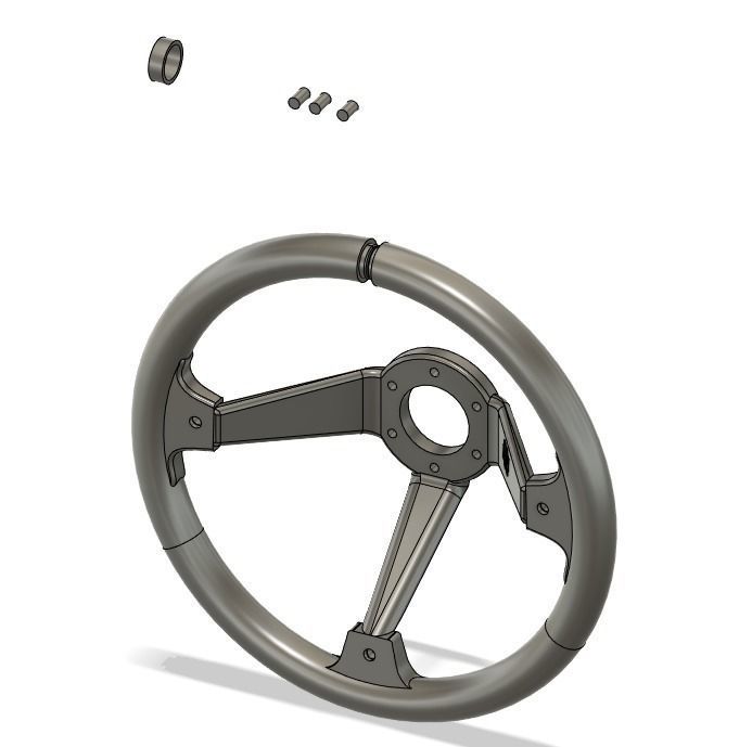 3D Printed 350mm Steering wheel 3D model 3D printable | CGTrader