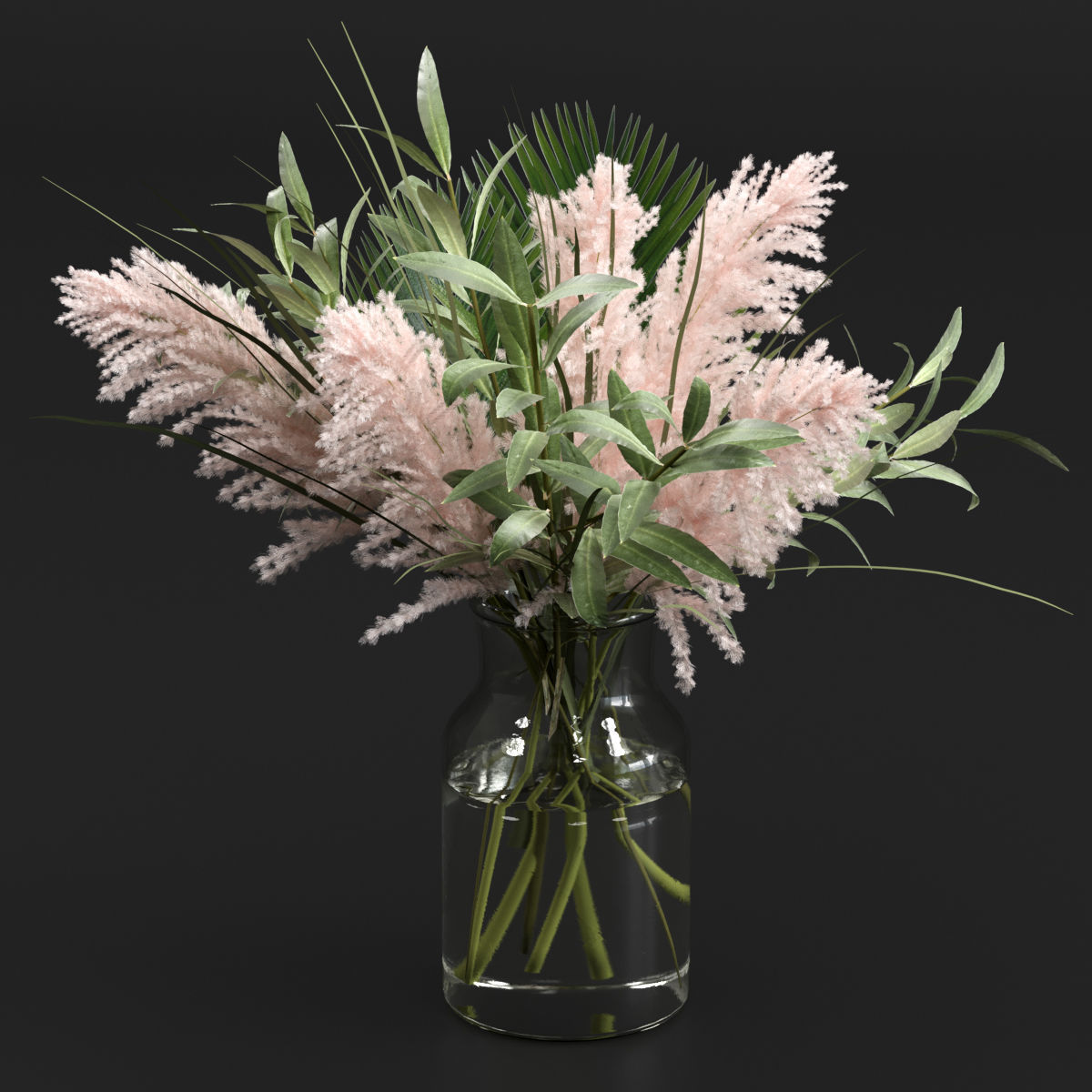 3D model Bouquet grass indoor | CGTrader