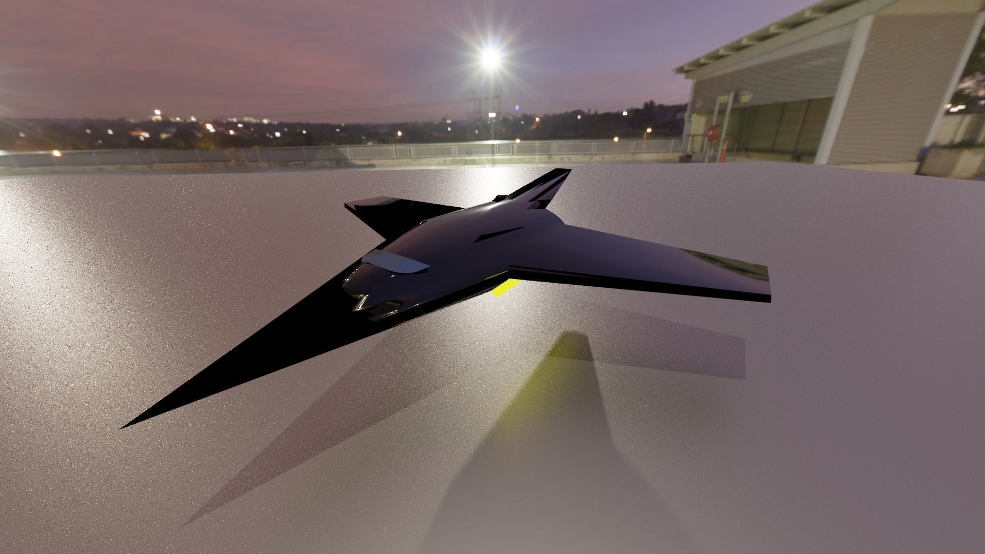 Sci-fi Stealth Plane free VR / AR / low-poly 3D model | CGTrader