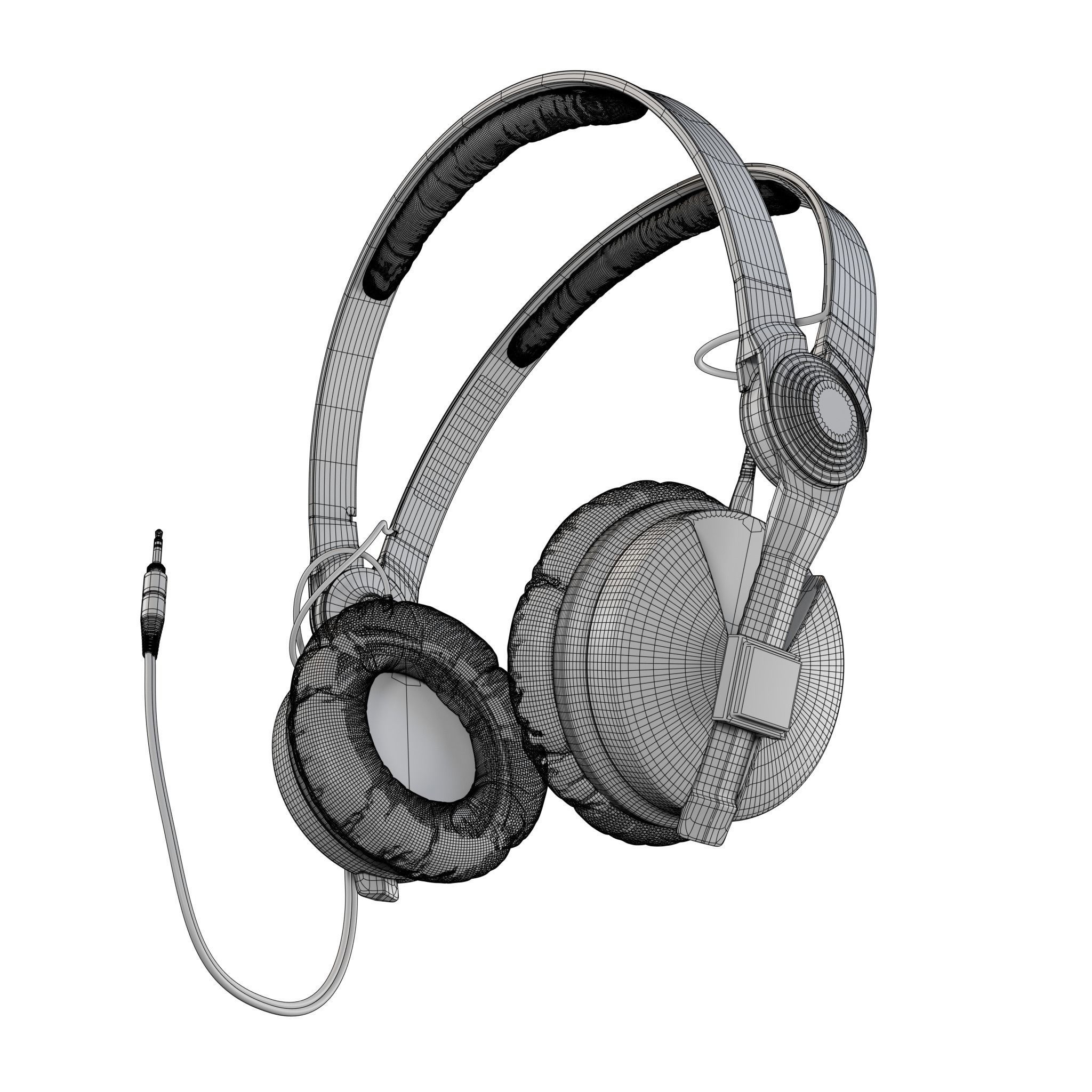 Sennheiser HD 25 - Studio DJ Headphones 3D model | CGTrader