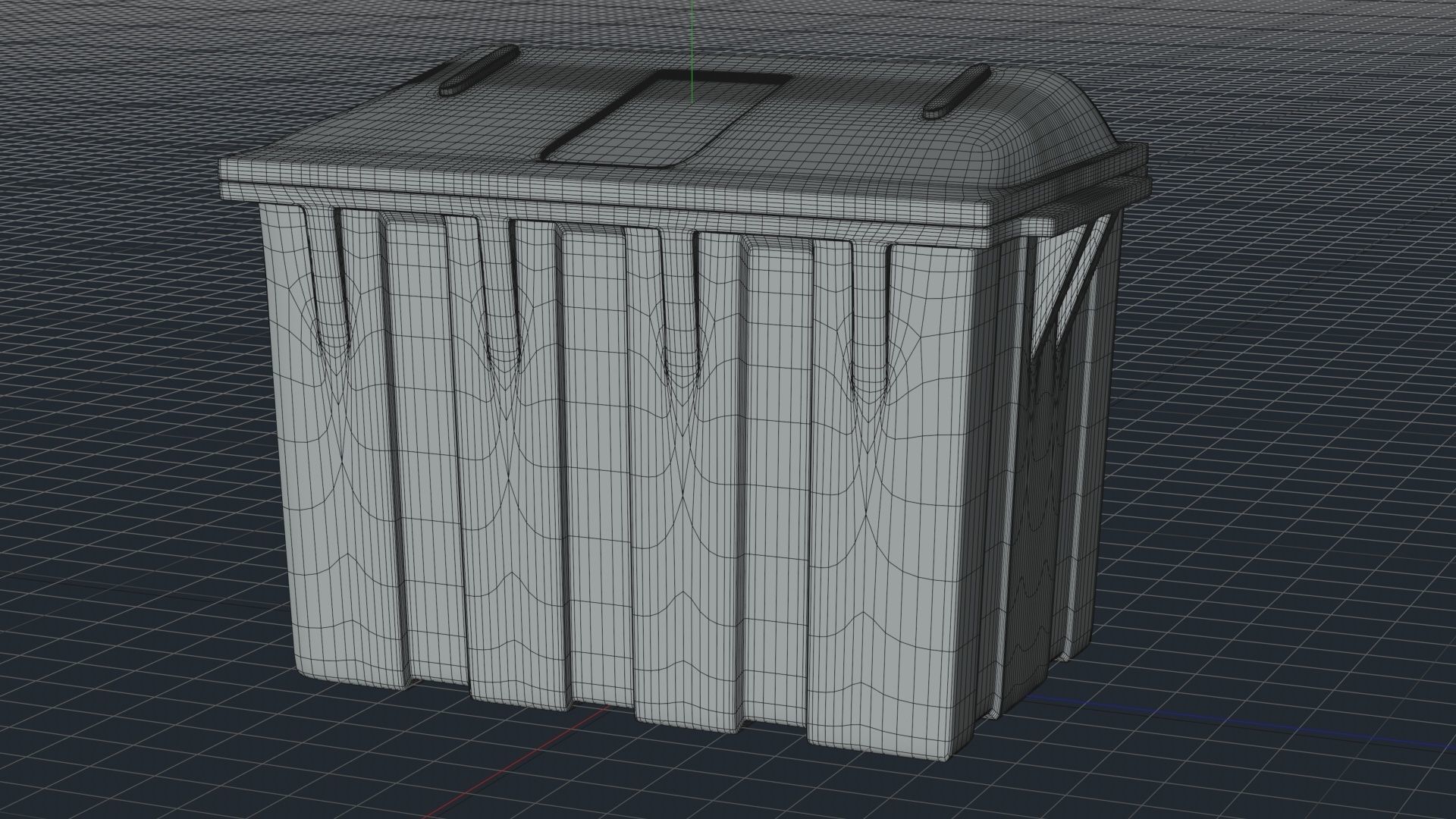 Metal Big Garbage Container 3D model | CGTrader