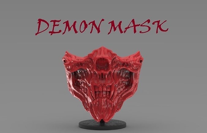 DEMON MASK 3D model 3D printable | CGTrader