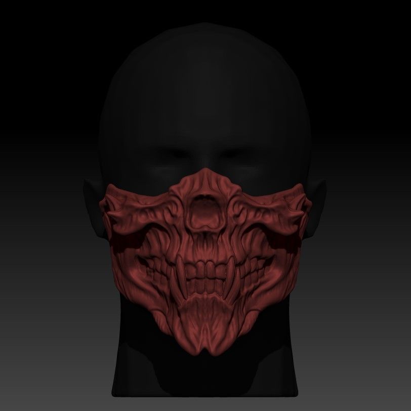 DEMON MASK 3D model 3D printable | CGTrader