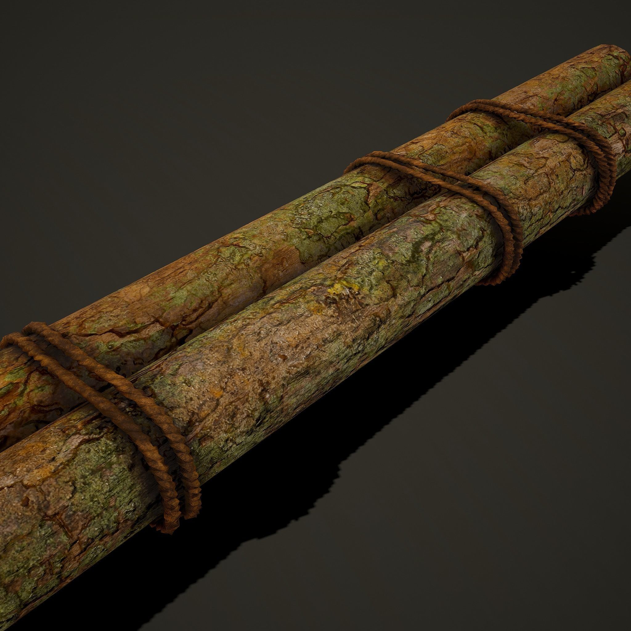 Tied Logs with Rope 3D model | CGTrader