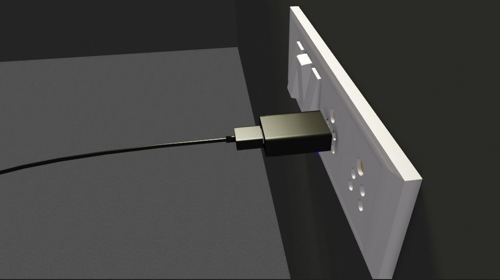 Electric Switch Board and Charger 3D Model free Download free 3D model ...