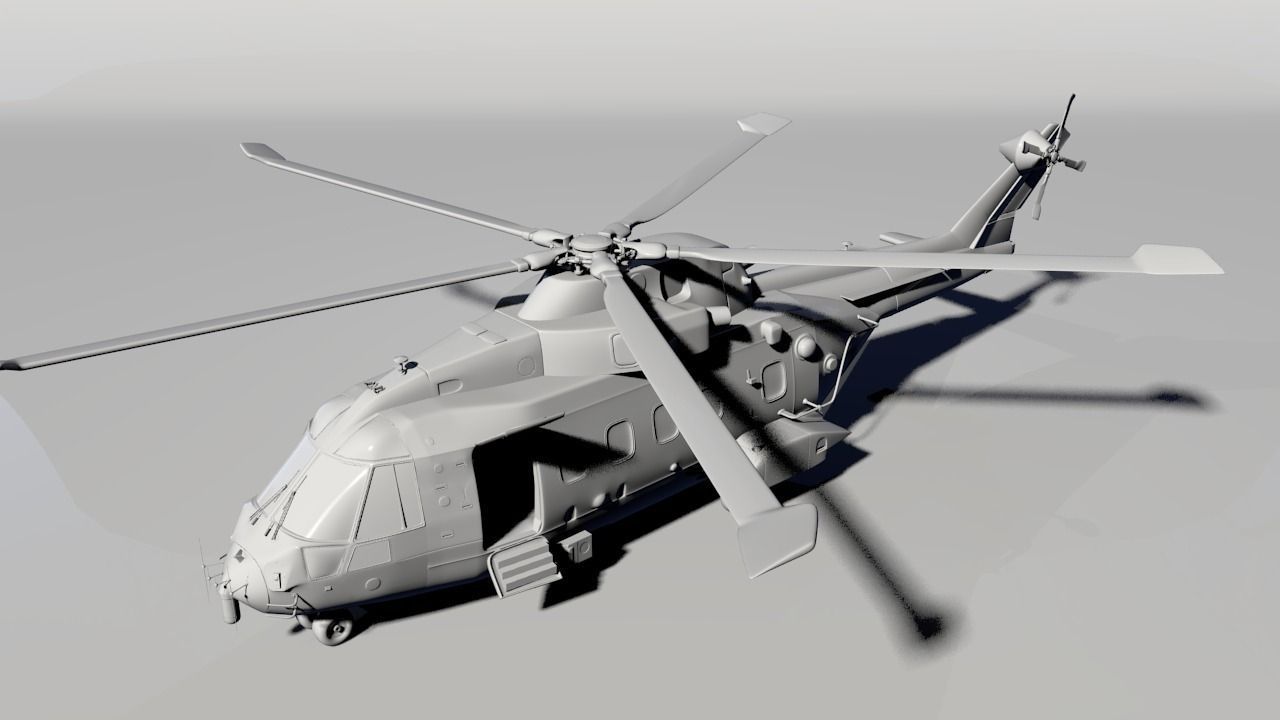 EH 101 helicopter 3D model | CGTrader