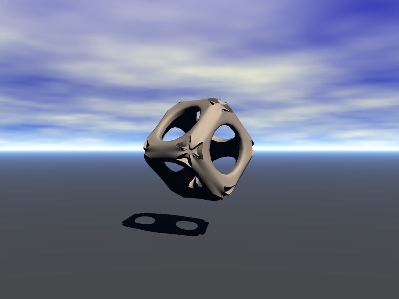 Cube coins fleuris free 3D model | CGTrader