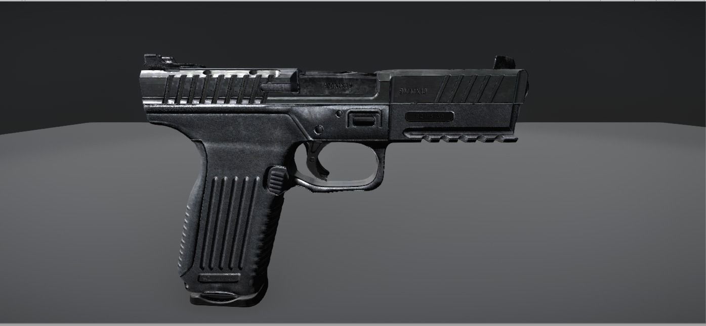 A Simple Pistol free 3D model | CGTrader