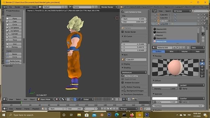Goku 3d dragon ball character in software 3D model animated | CGTrader